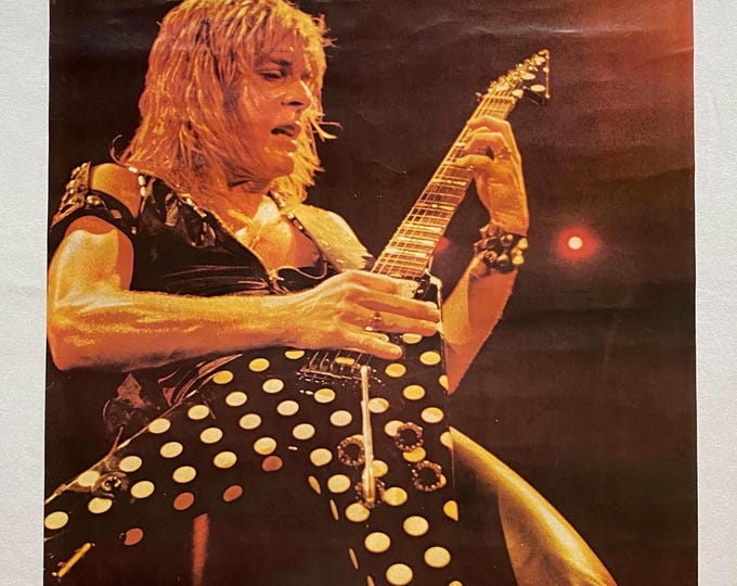 Randy Rhoads Poster Sayonara... 1980s Rock Guitar Legend - Polka Dot ...