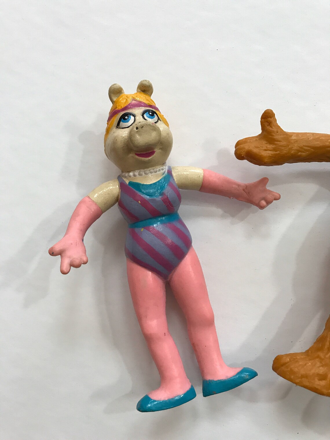 Muppets Bendy Figures Fozzie Bear Miss Piggy 1989 HAI Jim - Etsy
