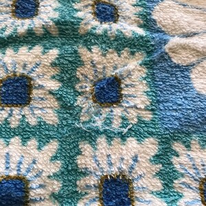 Vintage Flower Power Kitchen Tea Towel Hand Towel Decor Groovy Linen ...