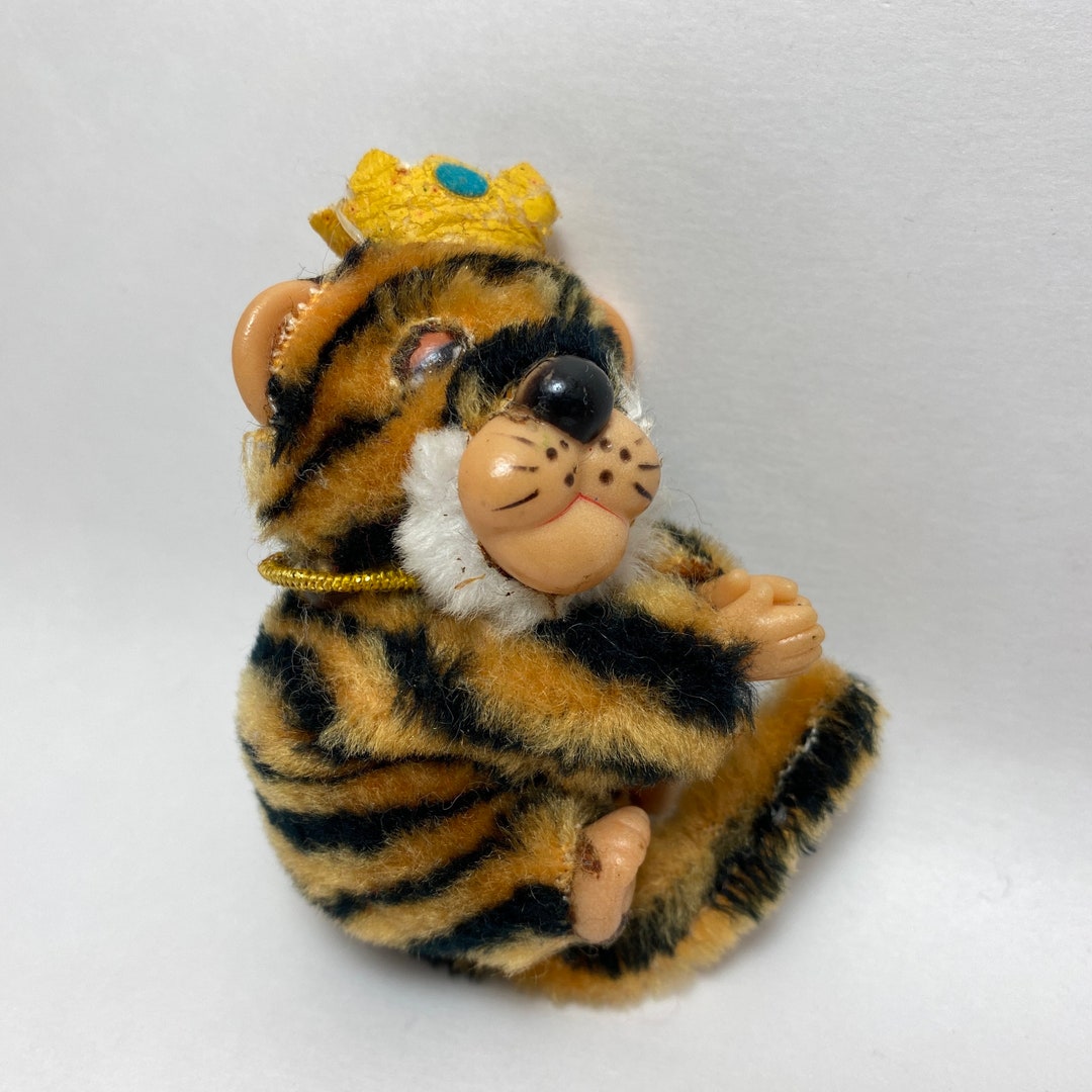 Vintage Hugger Clip on Animal Tiger Cute Retro 80s Clipper Toy ...
