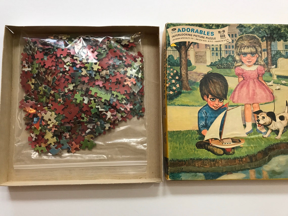 60s Jaymar Big Eye Kids Puzzle COMPLETE Jumbo RARE Unique - Etsy
