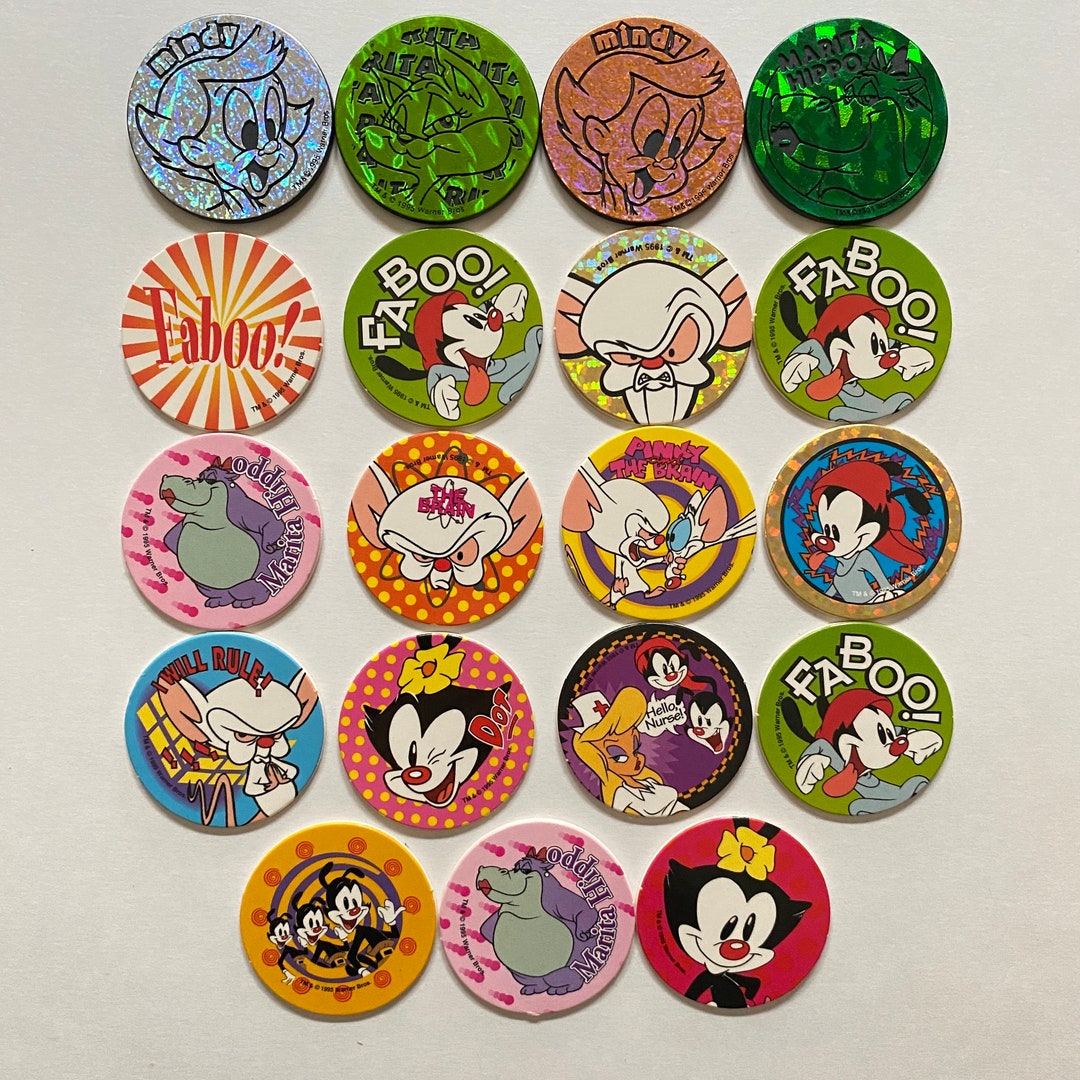 Animaniacs Pogs Lot of 15 4 Slammers 1995 Official Pogs - Etsy