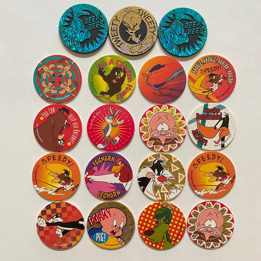 Looney Tunes Pogs Lot of 16 + 3 Slammers 1995 Official Pogs - Etsy