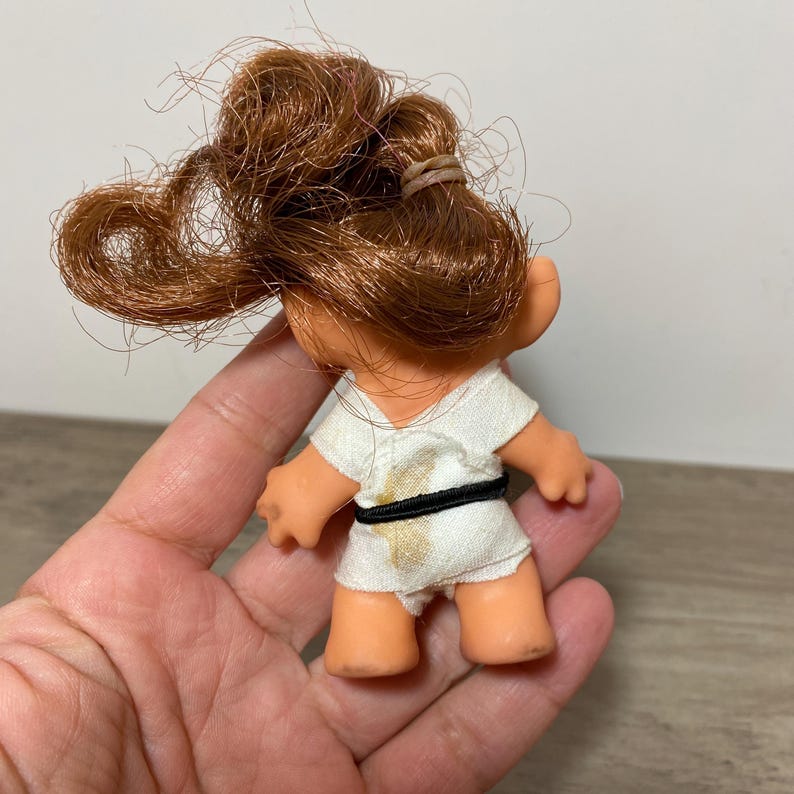 1960s Troll Doll With Rooted Hair Rootie Beatnik? Painted Eyes Karate ...