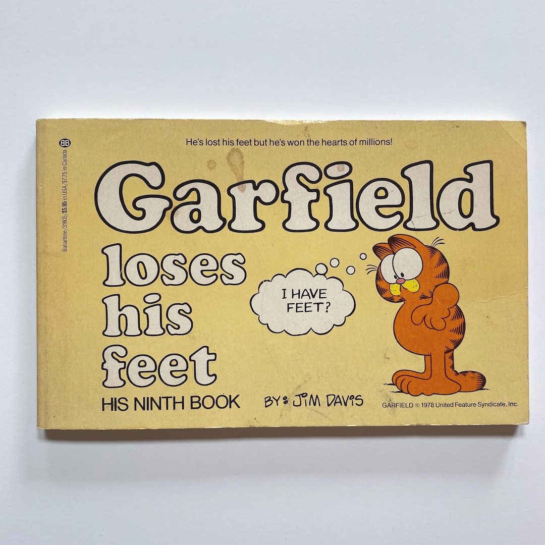 1980s Garfield Loses His Feet Comic Strip Funnies Book His Ninth Book ...