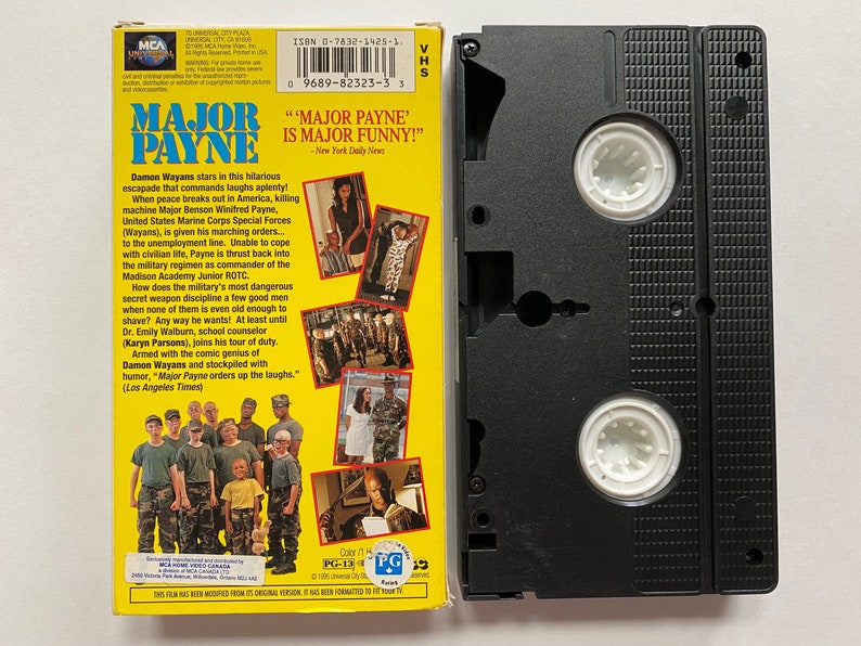 Major Payne VHS Video Movie Film 1995 - Etsy