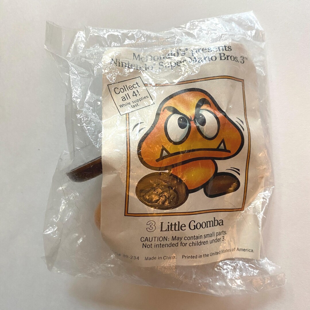 Super Mario Goomba Fast Food Premium Toy 1990s - Etsy