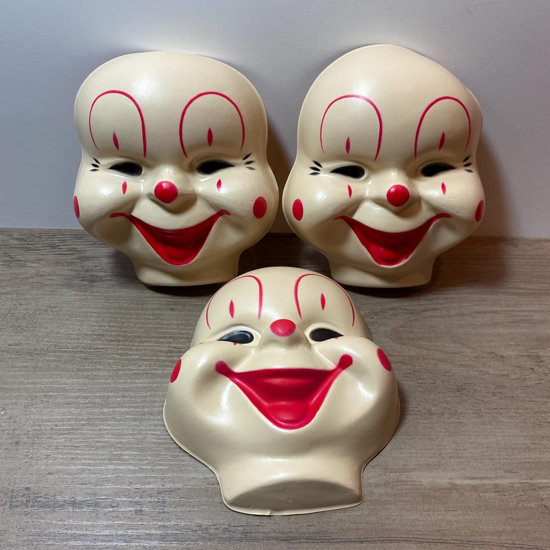 5" Thin Plastic Clown Doll Faces for Crafting Projects - Etsy