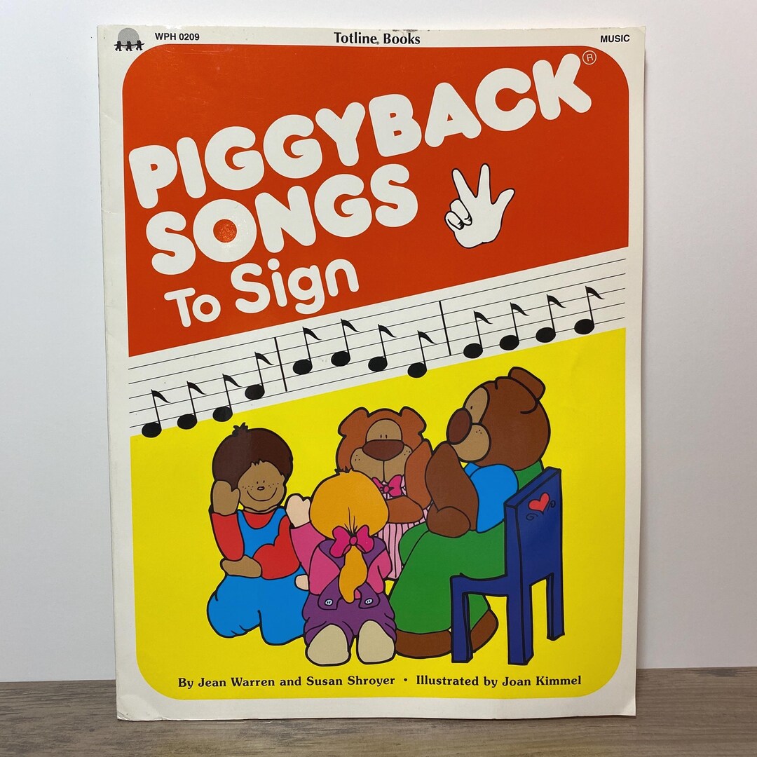 Piggyback Songs to Sign ASL 1992 Totline Books Sign Language - Etsy