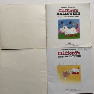 Clifford the Big Red Dog Halloween Books by Norman Bridwell - Etsy