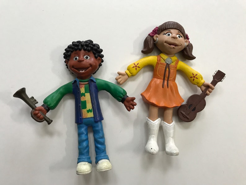 1994 the Puzzle Place Bendy Rubber Toys Pair Collectible 90s | Etsy