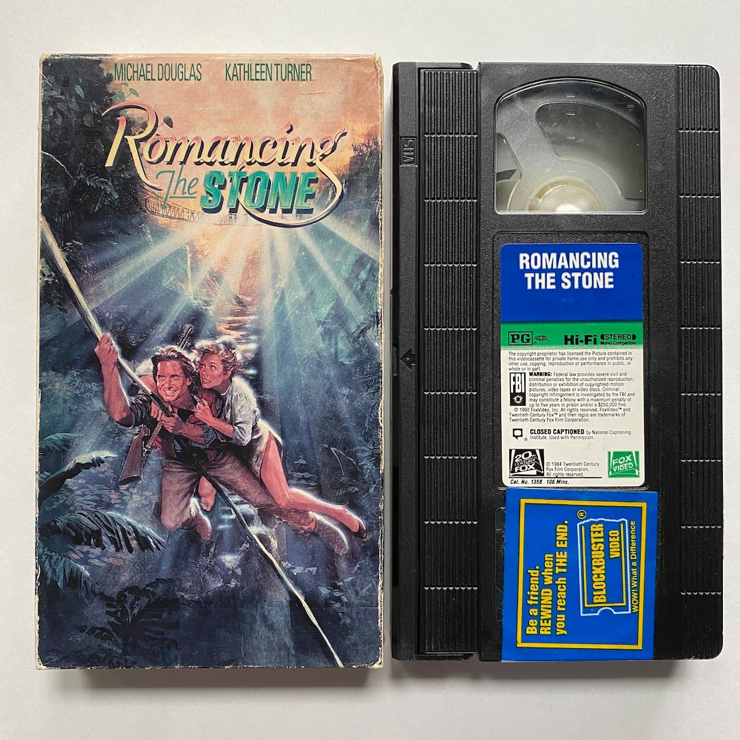 SALE 1992 Romancing the Stone VHS Video Tape Film Movie Adventure ...