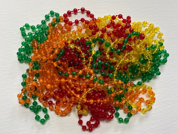 Plastic Crafting Bead Strands Craft Projects Supplies Colorful - Etsy