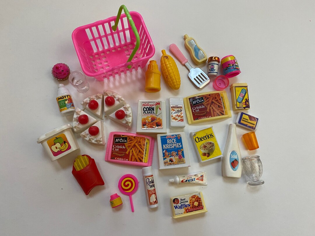 Vintage Barbie Food 80s 90s Retro Doll Size Accessories Cute ...