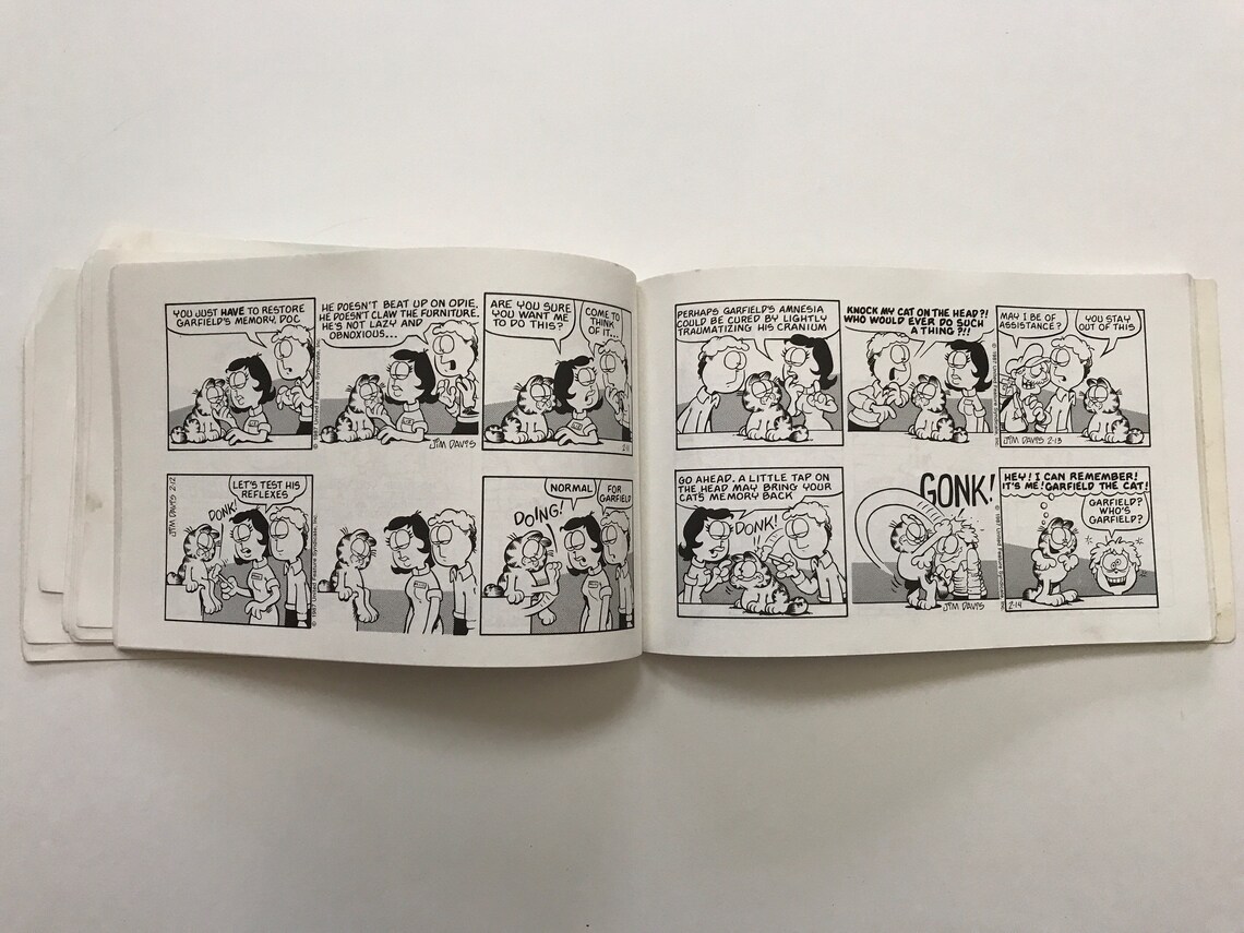 1980s Garfield World Wide Comic Strip Book Kids Children | Etsy