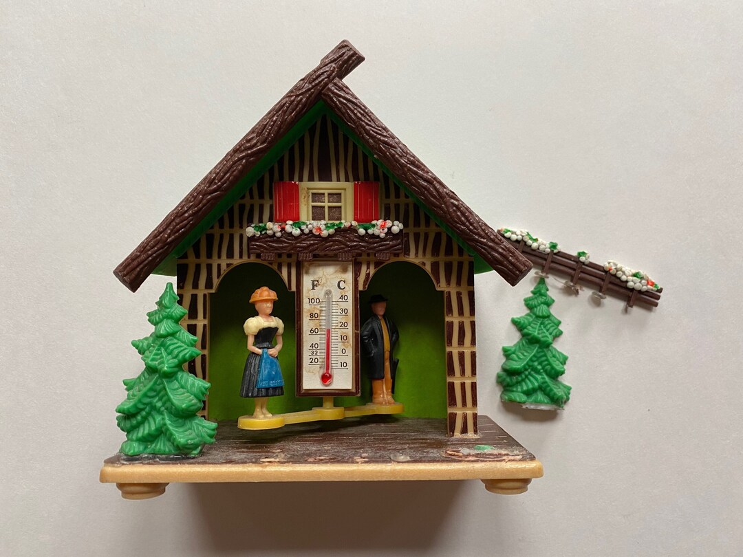 Plastic German Weather House Thermometer Cute Cottage Decor - Etsy