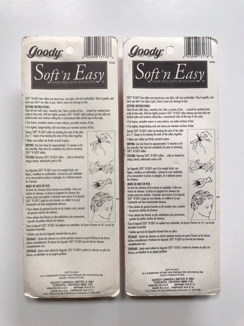 Vintage Goody Soft N Easy Hair Curlers Ladies Hair Curling | Etsy