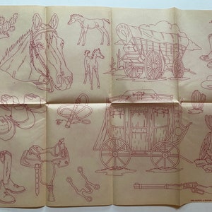 Artex Hot Iron on Transfer Patterns for Embroidery Country and Western ...