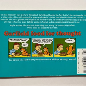1987 Garfield Food for Thought Comic Strip Book Kids Children Funnies ...