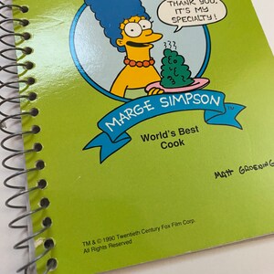 Marge Simpson Notepad Worlds Best Cook 1990 Stationary the Simpsons - Etsy