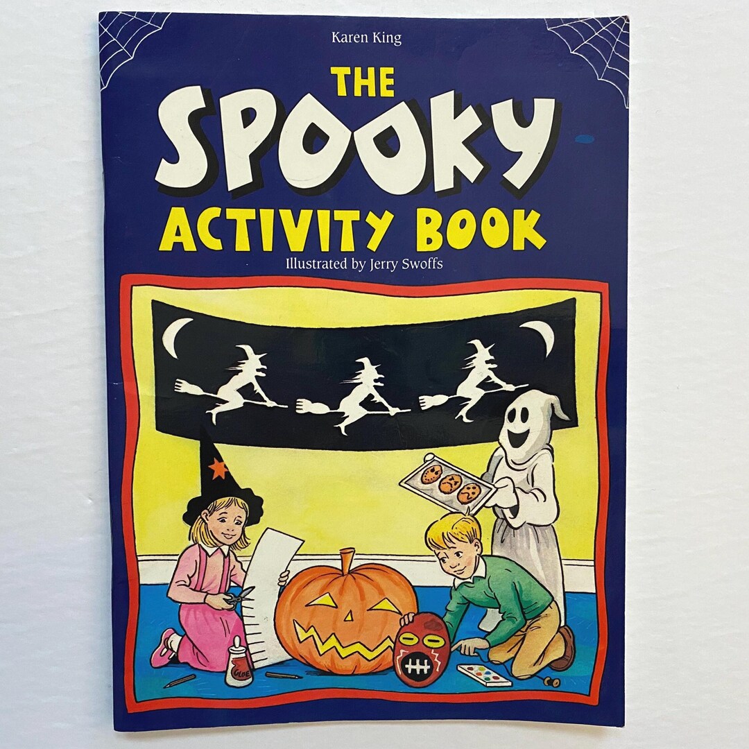 SALE - 1989 Spooky Halloween Activity Book Games Recipes Crafts Stories ...