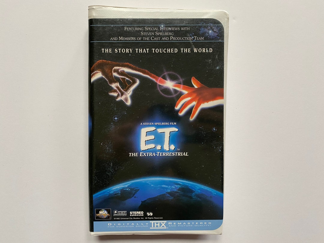Vintage E.T VHS Video Tape Movie Full Length Supernatural Alien Sci Fi ...