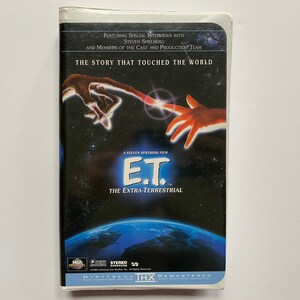 Vintage E.T VHS Video Tape Movie Full Length Supernatural Alien Sci Fi ...