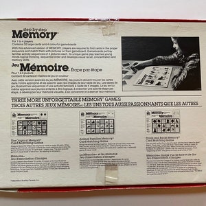 Vintage Step by Step Memory Card Matching Game Night Family Game Match the Pictures 1983 Kids ...
