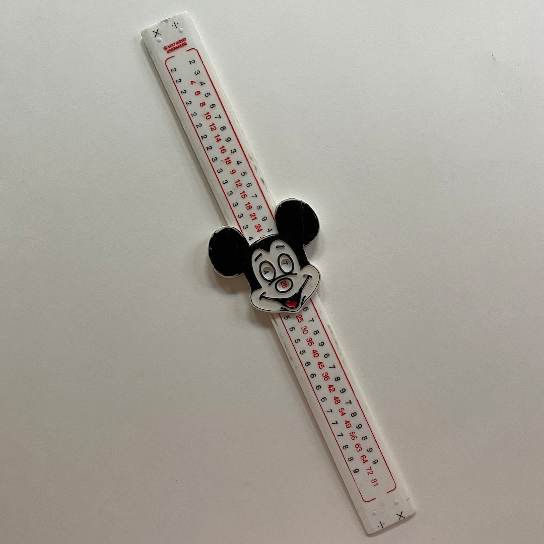 Vintage Mickey Mouse Disney Ruler School Supplies Plastic Walt Disney ...