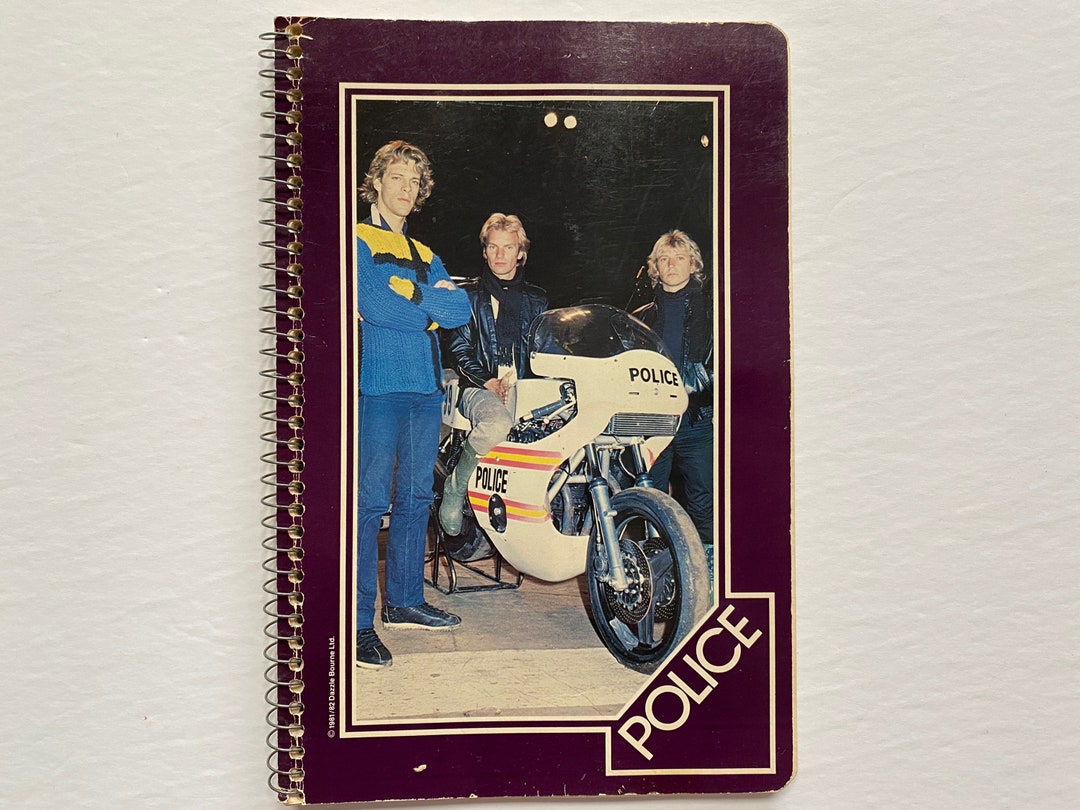 1980s Police Notebook Paper Pad Collectible Music Band Sting 1981 ...