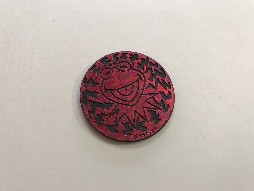 SALE 1990s Kermit the Frog Pog Slammer Kids Toys Game Piece Classic 90s ...