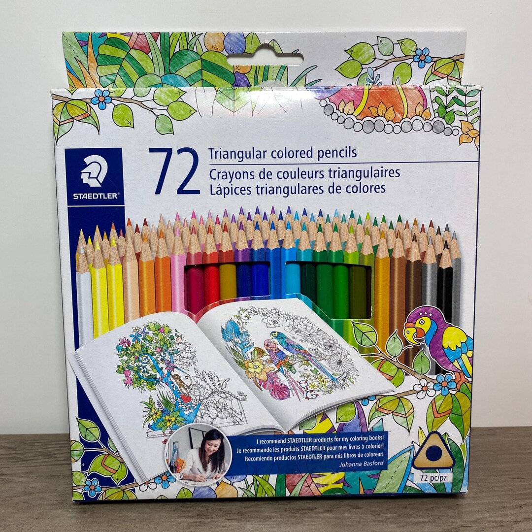 Staedtler Triangular Colored Pencils Pack of 72 Coloring Supply - Etsy