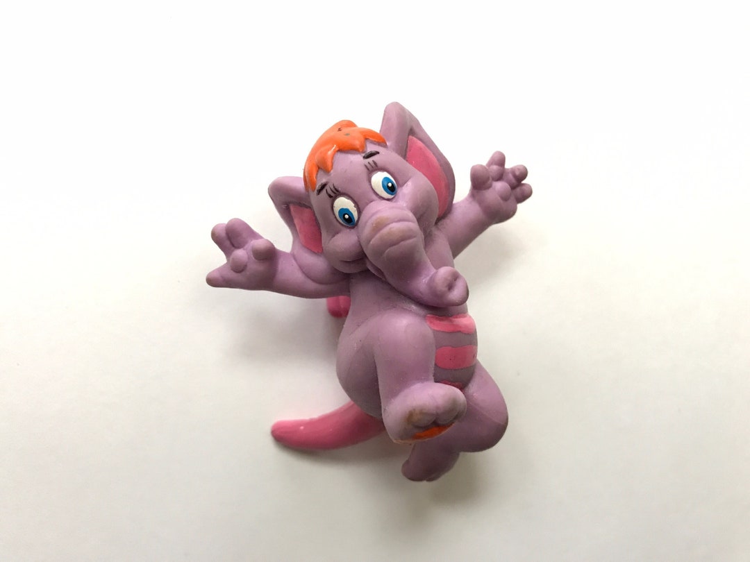 Wuzzles Eleroo PVC Mini Figure 1985 Purple Elephant Collectible 80s ...