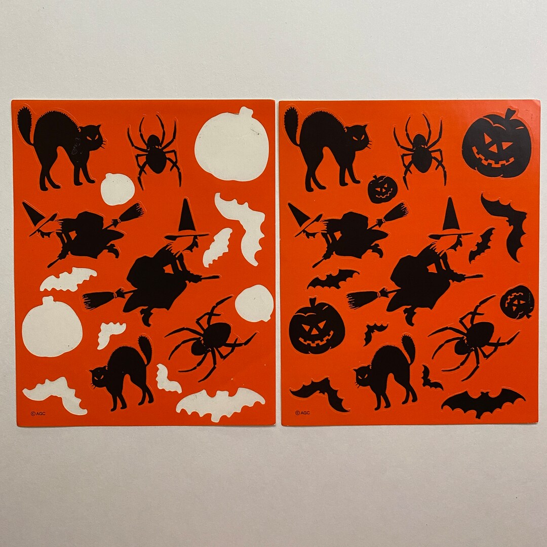 Vintage Halloween Stickers 90s Kids American Greetings JOL - Etsy