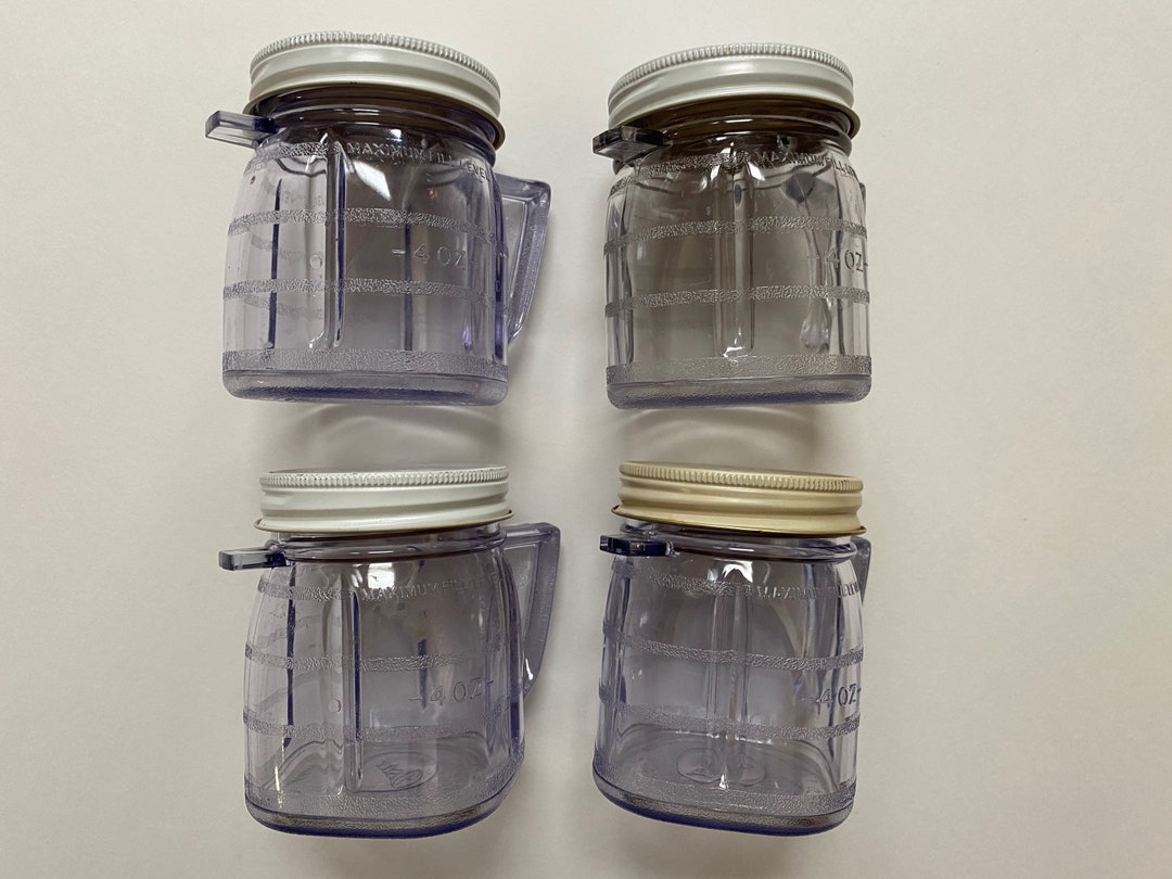 SALE Vintage Osterizer Mini Blender Jar Containers Plastic Retro Lot of ...
