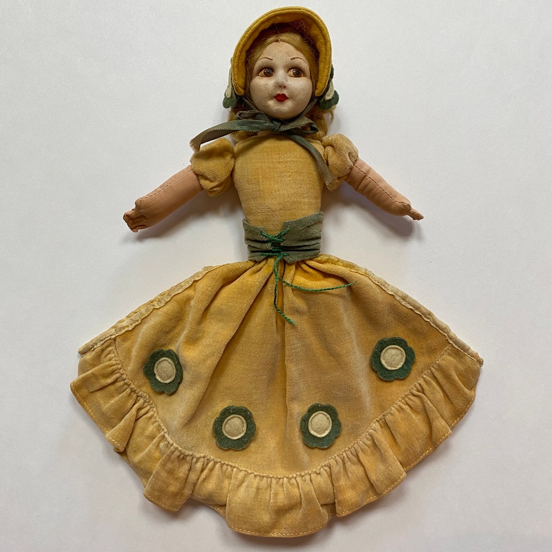 Norah Wellings RARE Handkerchief Sachet Made in England Doll 1940s ...