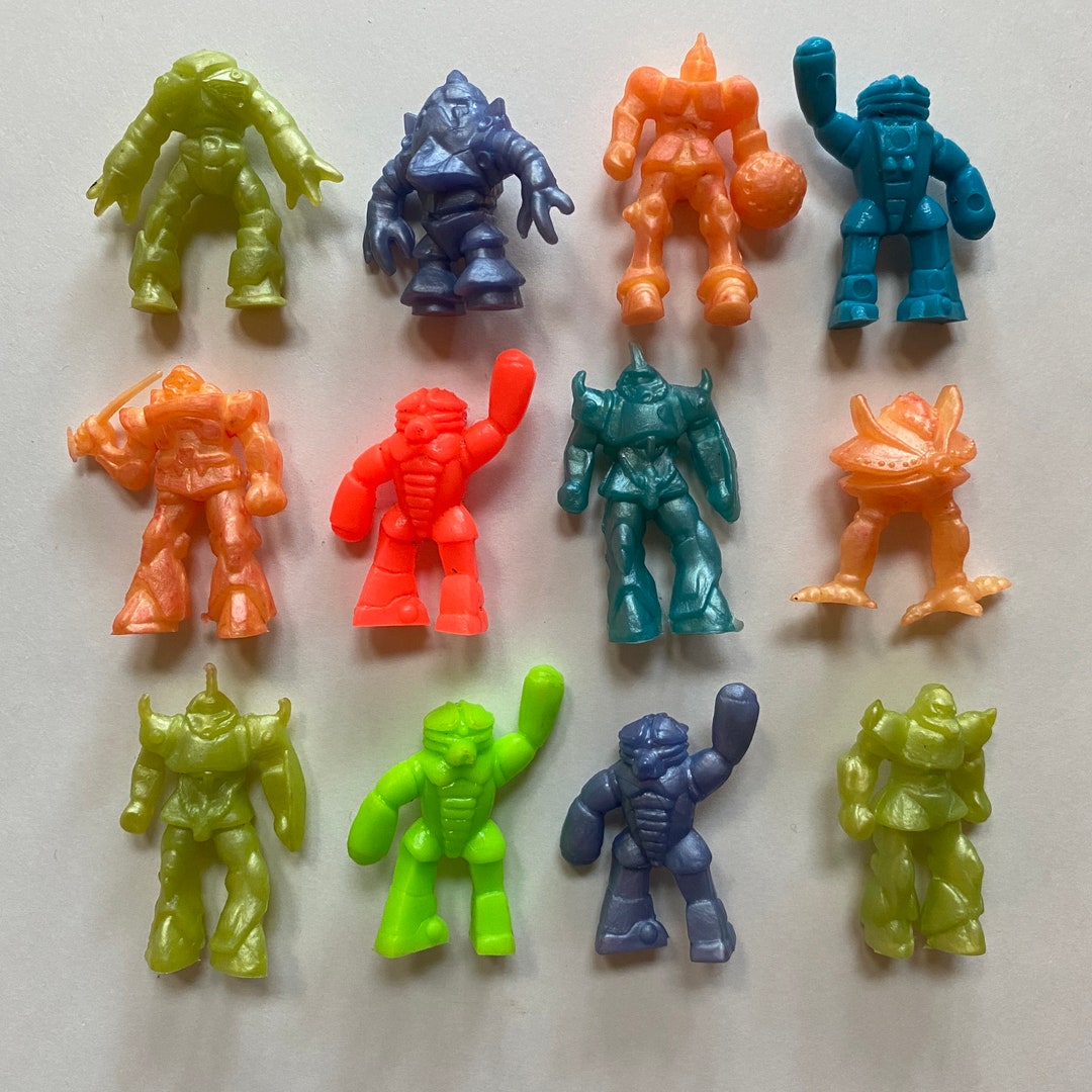 Mini Gundam Keshi Robots Gumball Toys Bootleg Made in Hong Kong Pearly ...