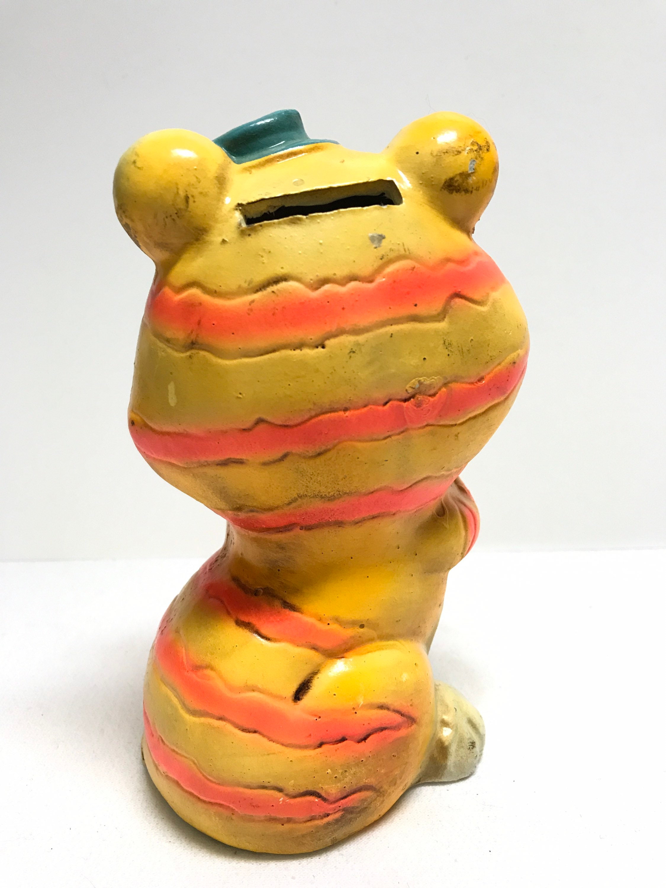 Vintage Chalkware Tiger Piggy Bank 70s Retro Kitsch Figurine | Etsy