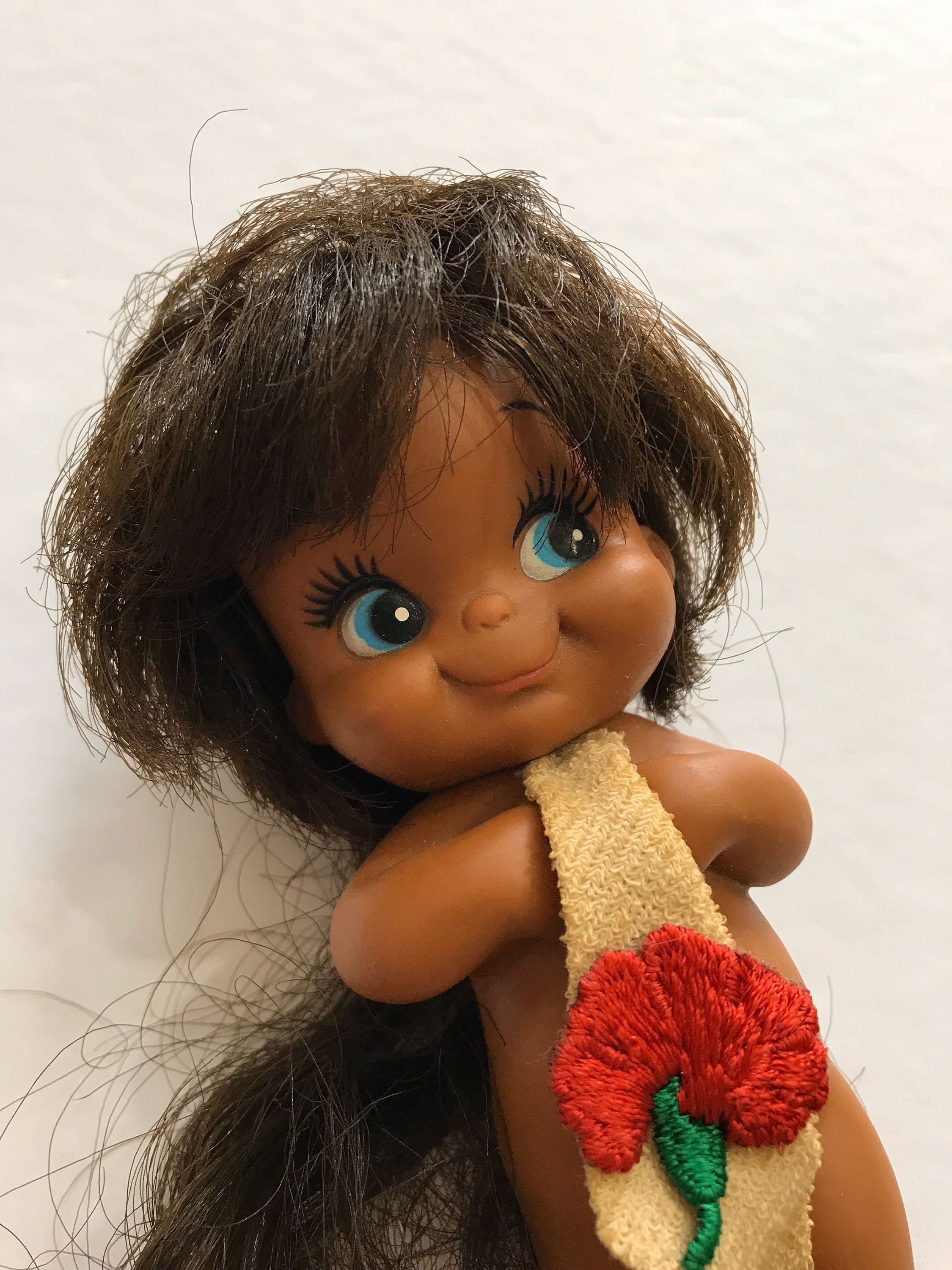 Vintage Hawaiian Hula Girl Doll Japan Rubber Plastic Retro Toy | Etsy