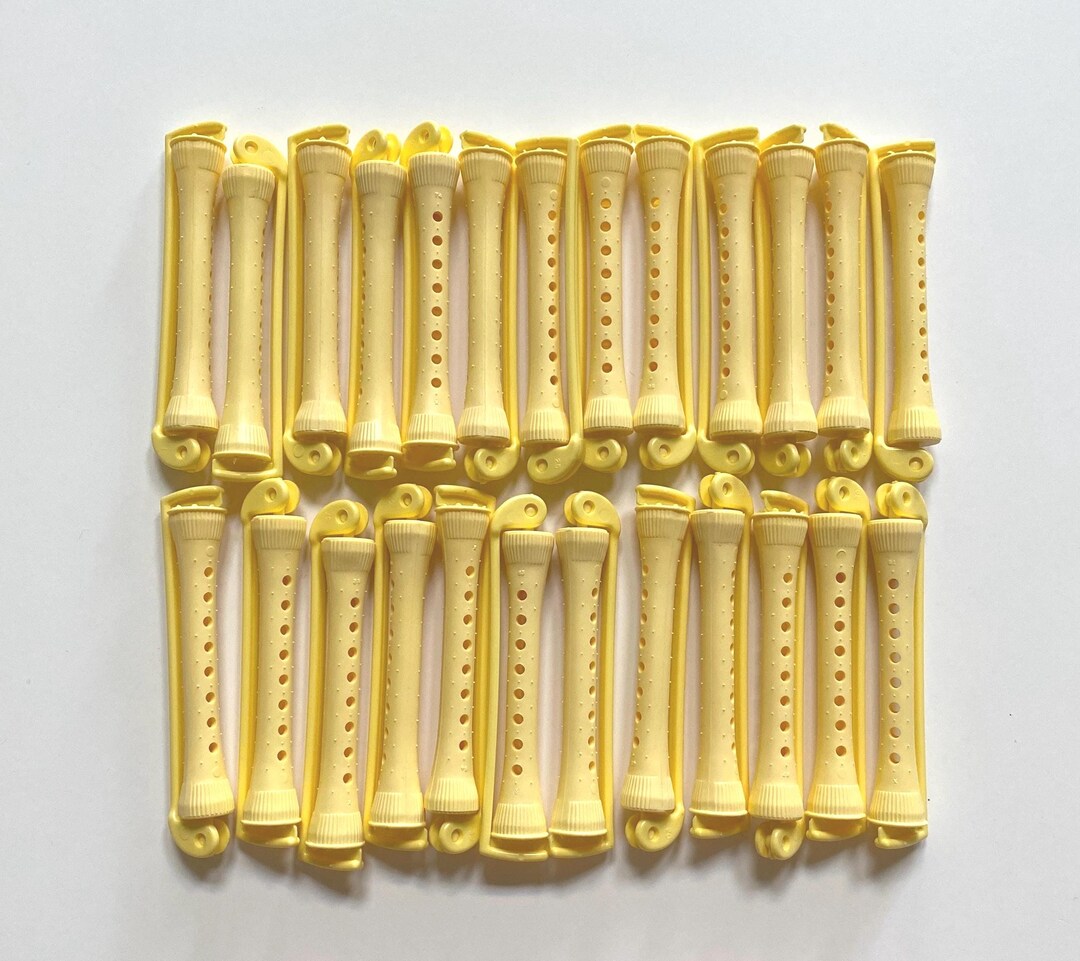 Vintage Swing Arm Perm Rods Hair Perming Yellow Tool Supply Spin ...