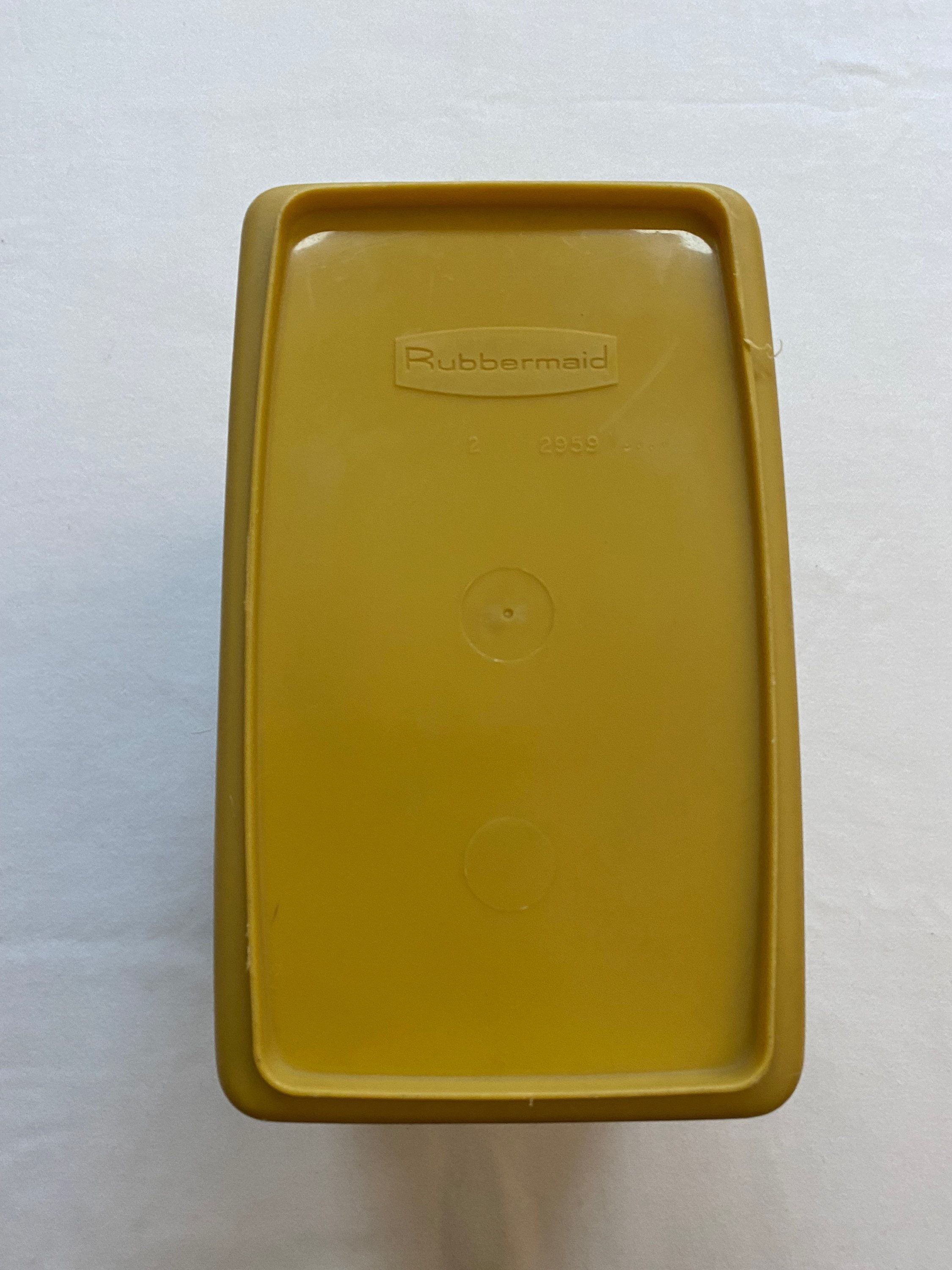 1970s Rubbermaid Garbage Can Plastic Yellow Gold Flower Collectible - Etsy