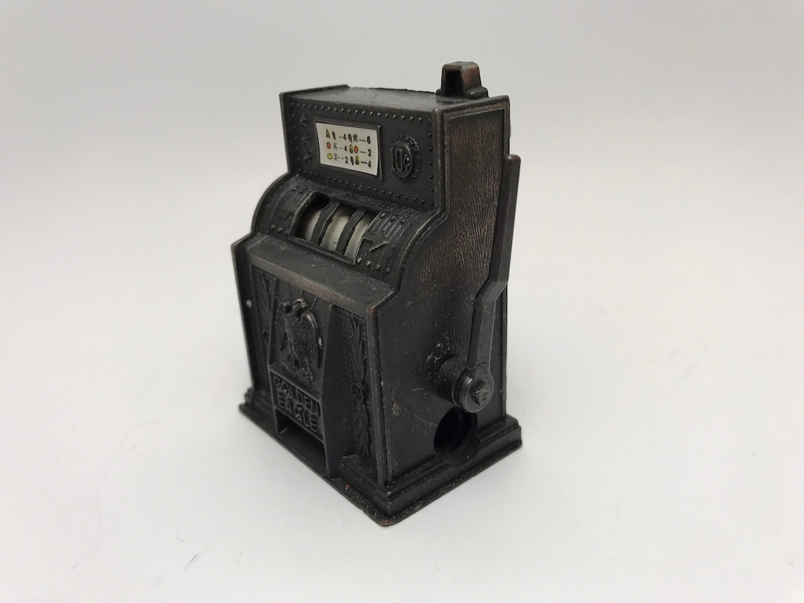 Vintage Die Cast Metal Slot Machine Pencil Sharpener Hong Kong - Etsy