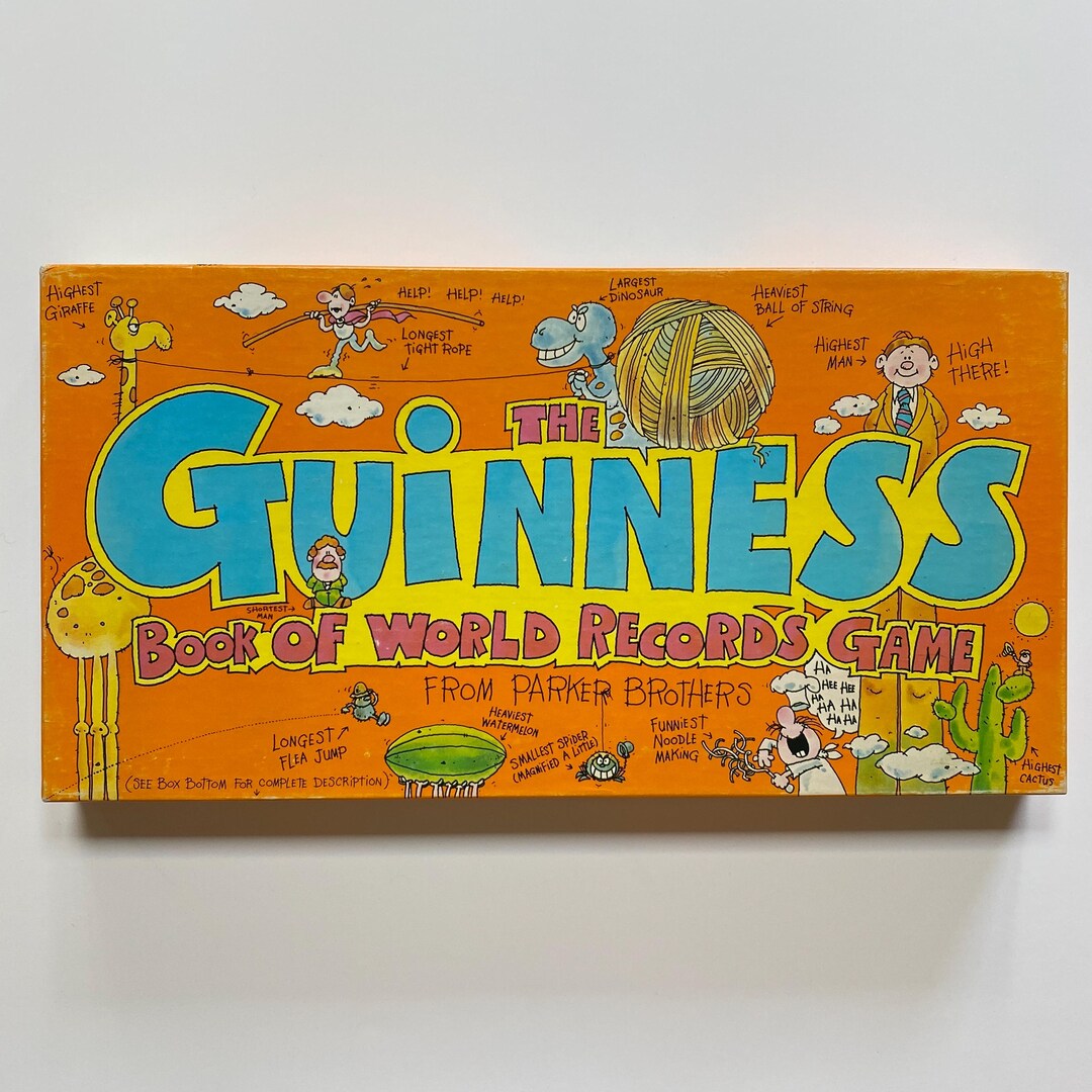 Guinness Book of World Records Board Game Parker Brothers 1979 COMPLETE ...
