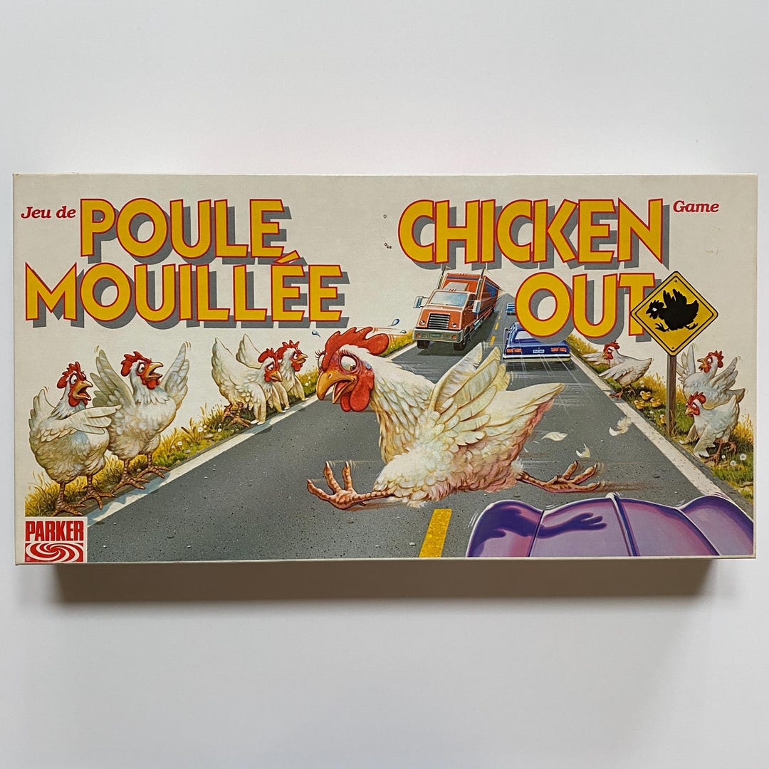 Chicken Out Board Game Parker Brothers 1988 COMPLETE Unused! - Etsy