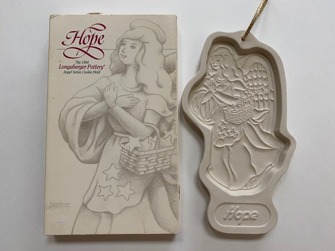 1994 Hope Angel Ceramic Mold Longaberger Pottery Angel Series Cookie ...