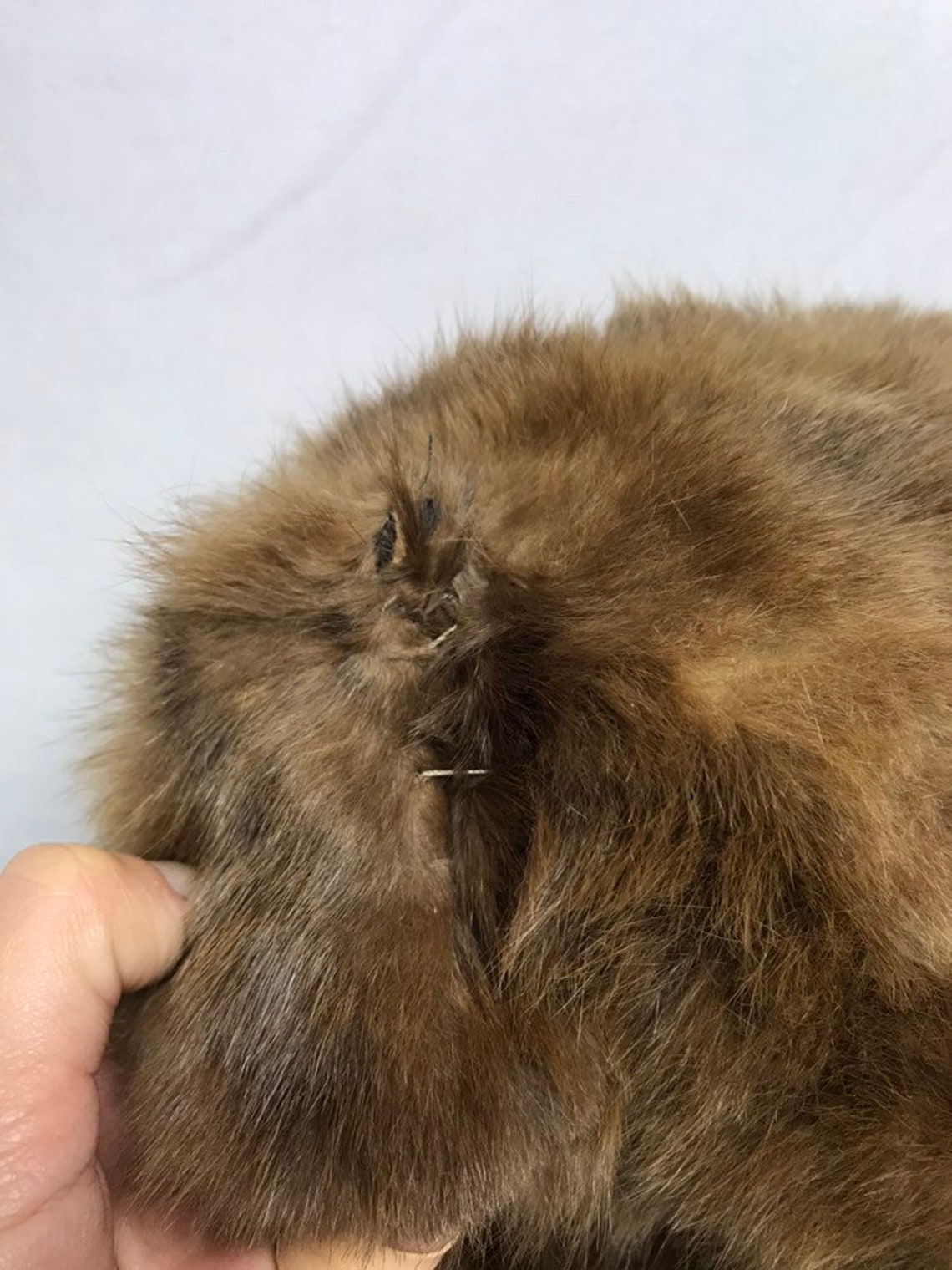 Large Real Rabbit Fur Teddy Bear Fully Jointed Soft Fluffy | Etsy