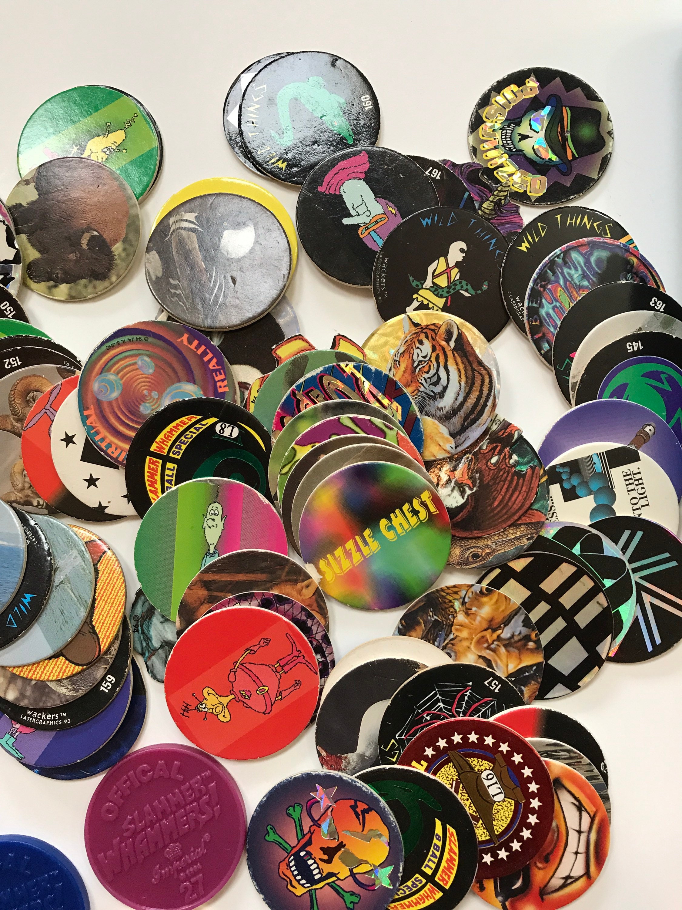 1990s Blank Back Pogs in Collector Tube 3 Limited Edition | Etsy