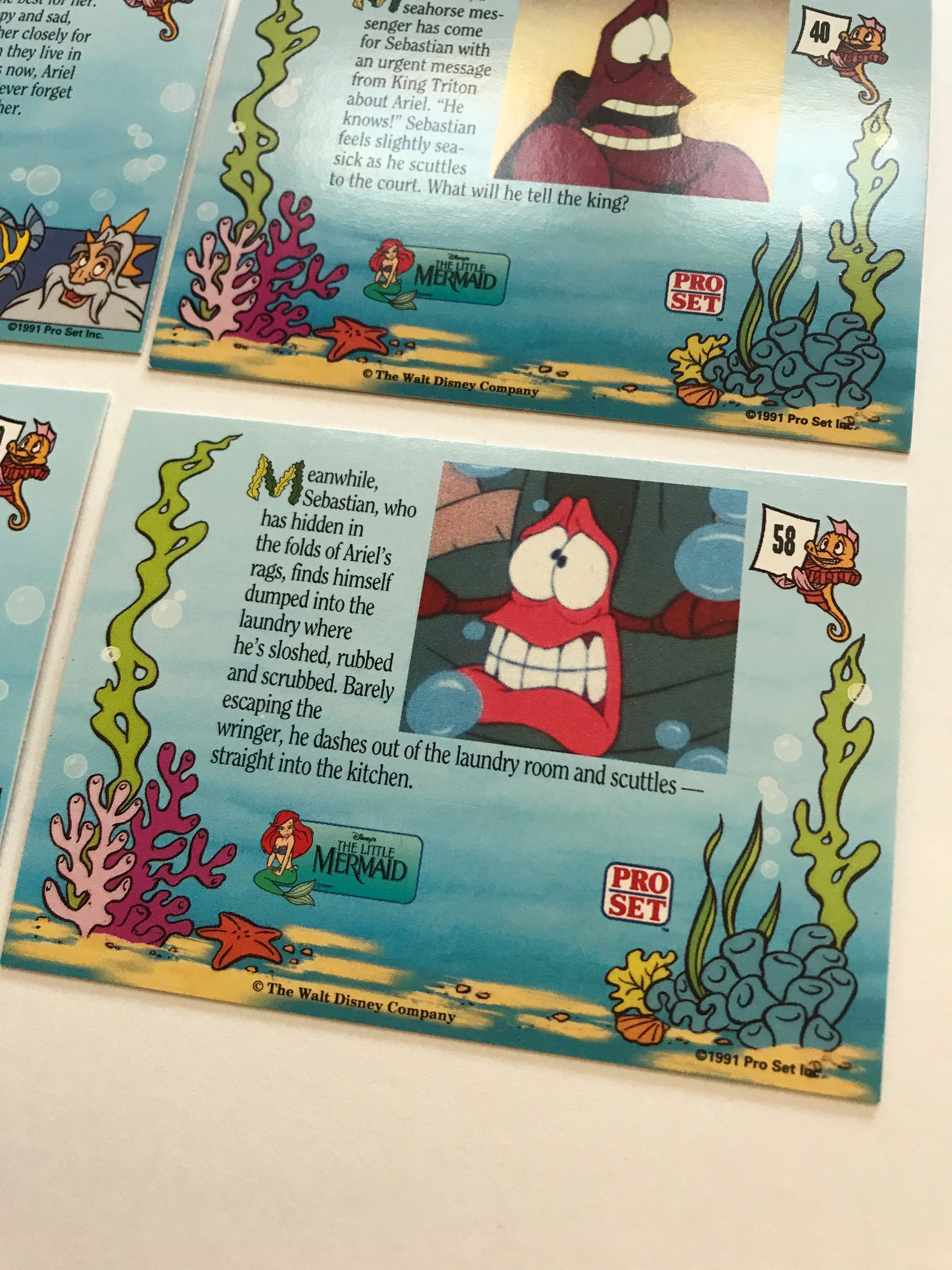 1991 the Little Mermaid Disney Pro Set Trading Cards Random - Etsy UK