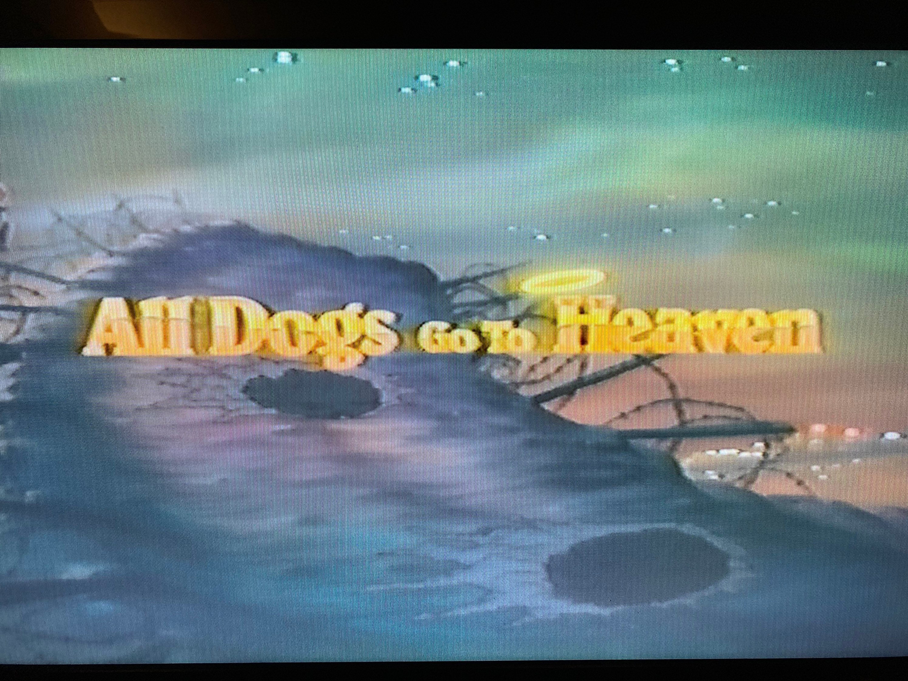 All Dogs Go to Heaven Don Bluth VHS Video Animated Full Length - Etsy ...