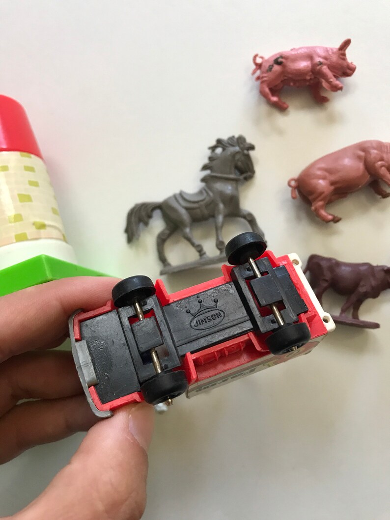 1960s Jimson Farm Animals Barn Tractor 60s Kids Toy Pretend Play Hong ...